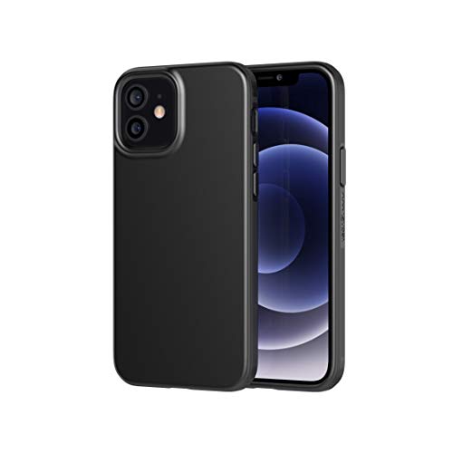 tech21 Evo Slim Phone Case for Apple iPhone 12 and 12 Pro 5G with 8 ft. Drop Protection, Charcoal Black