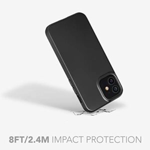 tech21 Evo Slim Phone Case for Apple iPhone 12 and 12 Pro 5G with 8 ft. Drop Protection, Charcoal Black