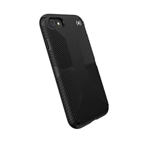 speck iphone se case - drop protection - fits iphone 8 & iphone 7 & phone se (2022), iphone se (2020) - scratch resistant cases - slim with extra grip & soft touch coating - black presido2