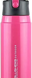 Blushers 650ml (22oz) Double Wall Vacuum Insulated 304 Stainless Steel To Go Travel Mug, One Touch Lock Lid Thermos Water Bottle (Pink - 3 Piece Set)