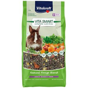 vitakraft vitasmart complete nutrition pet rabbit food, 8 lbs