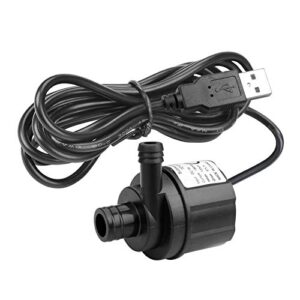 usb dc 5v mini submersible water pump 97l/h pump high lift 3ft/1m for aquarium fish fountain garden water hydroponic