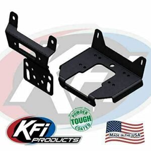 kfi products 101735 winch mount polaris rzr 900 1000 turbo general 2014-2020 black