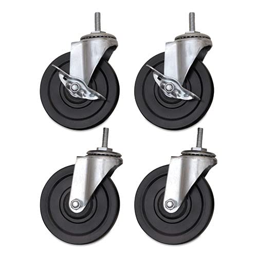 Alera SW690004 Optional Casters for Wire Shelving - Gray/Black (4/Set)