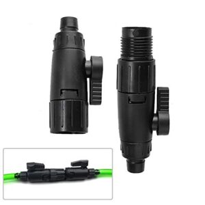 Aquarium Hose Valve, Fish Tank Hose Pipe Quick Release Connector Adapter Aquarium Filter Connector(12mm to 16mm)