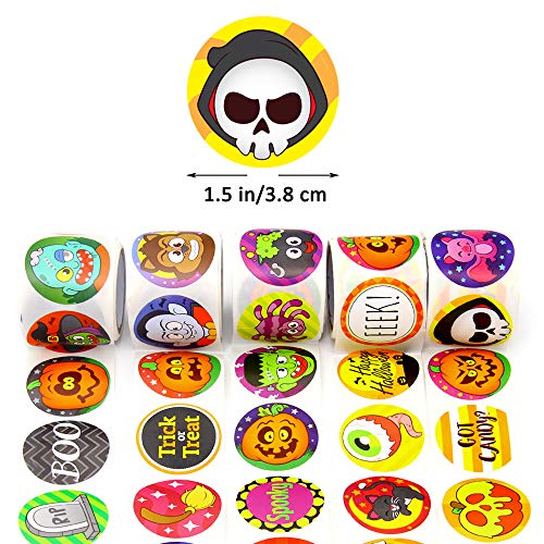 JOYIN 600+ Halloween Craft Assortment Kit Including Temporary Tattoos, Stickers, Stampers Foam Stickers for Trick or Treat Craft Party Favors, School Classroom Hangout