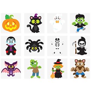 JOYIN 600+ Halloween Craft Assortment Kit Including Temporary Tattoos, Stickers, Stampers Foam Stickers for Trick or Treat Craft Party Favors, School Classroom Hangout