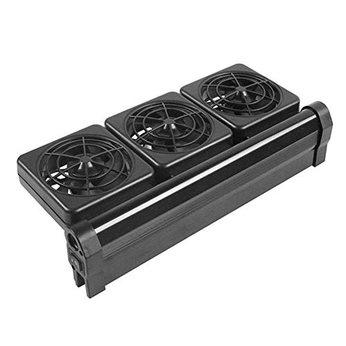 Aquarium Cooling Fan, 12V Adjustable 2/3/4 Heads Aluminum Alloy Fish Tank Cooling System Fan,2 Wind Speed Adjustable Aquarium Chillers