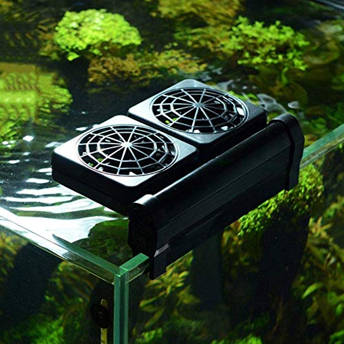 Aquarium Cooling Fan, 12V Adjustable 2/3/4 Heads Aluminum Alloy Fish Tank Cooling System Fan,2 Wind Speed Adjustable Aquarium Chillers