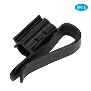 5Pcs/Set Fish Tank Hose Holder Plastic Fish Tank Water Pipe Clamp Fish Tank Water Clip For Fish Tank And Aquarium(black)