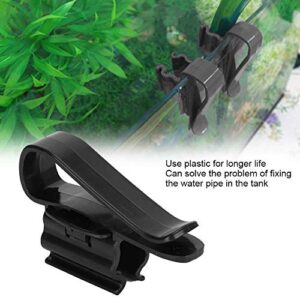 5Pcs/Set Fish Tank Hose Holder Plastic Fish Tank Water Pipe Clamp Fish Tank Water Clip For Fish Tank And Aquarium(black)