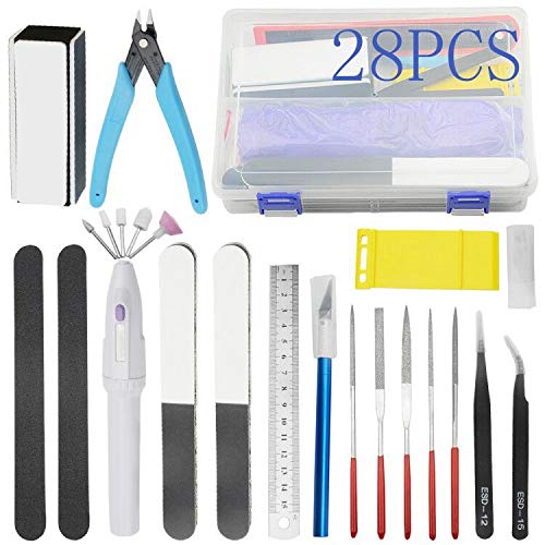 Bigstone 28 PCS Gundam Model Tools Kit Hobby Building Tools Set for Cars, Airplanes, Buildings, Gundam, Robots Models Building Repairing and Fixing ext.