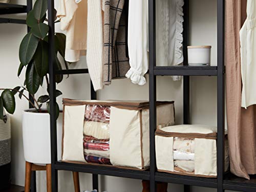 Covermates Keepsakes – Canvas Storage Bag - Premium Canvas - Carrying Handles -Dual Zipper Pulls - Indoor Storage-Natural