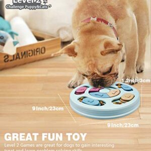 Joansan Dog Puzzle Toys, Interactive Dog Game, Dog Enrichment Toys for Puppy Mentally Stimulating Treat Dispenser Dog Treat Puzzle Feeder for Small,Medium and & Large Dogs Treat Training