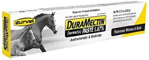 durvet ivermectin paste dewormer - 6.08g dose 1.87 percent apple flavor, 9.75 x 1 x 2 inches