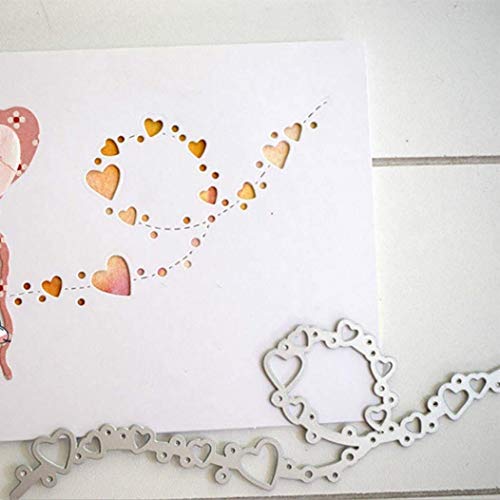 Heart Lace Cutting Dies,DIY Scrapbooking Artist Metal Cutting Dies Stencils DIY Scrapbooking Album Cards Making Decor