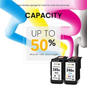 ATOPINK Remanufactured Ink Cartridge Replacement for Canon PG-245XL CL-246XL 245 246 XL 245XL 246XL (Black Color) Work with Pixma MG2522 MX492 TR4520 MX490 MG3022 MG2922 MG3320 MG2520 TR4527 Printer