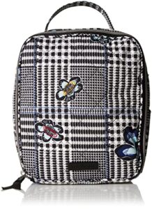 vera bradley women's performance twill lunch bunch lunch bag, bedford plaid, one size