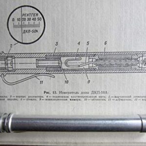 Original Individual Vintage Military Pen Chernobyl and USSR dosimeter DKP-50A NOS