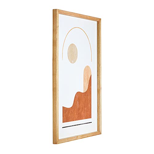 Main + Mesa Wood Framed Abstract Wall Art, Set of 2