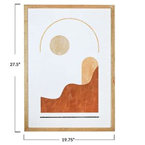 Main + Mesa Wood Framed Abstract Wall Art, Set of 2