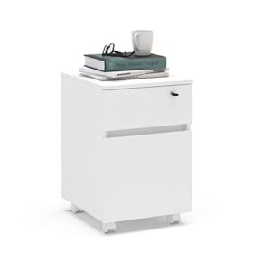 Boahaus Osaka File Cabinet, 2 Drawers, 4 Plastic casters