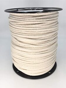 great white sash cord number-6, 3/16" x 1,200' spool (#6) cotton sash cord, window replacement, theater, tie down camping, clothesline, rigging, crafts, entertainment, spot, diy home improvement usa