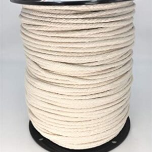 GREAT WHITE Sash Cord Number-6, 3/16" x 1,200' Spool (#6) Cotton Sash Cord, Window Replacement, Theater, Tie Down Camping, Clothesline, Rigging, Crafts, Entertainment, Spot, DIY Home Improvement USA