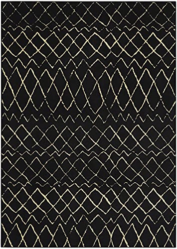 Nourison Grafix Tribal Black 7' x 10' Area Rug, 7' x 10'