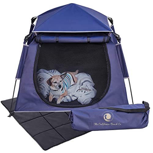 POP 'N GO Pet Playpen for Dogs and Cats - 39 x 33 Inch Dog Tent w/Carrying Bag - Outdoor Cat Enclosures Pets - Dog Travel Accessories for Camping - Navy