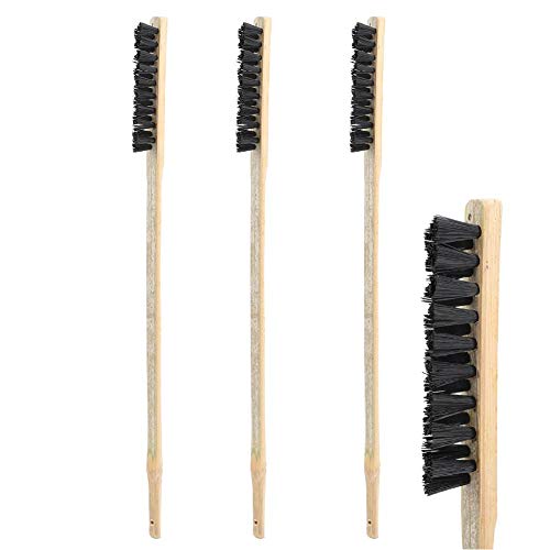 Long Handled Birdcage Brush,YOUTHINK 3Pcs Bird Cage Brush Wooden Durable Long Handle Bird Cleaning Brush for Parrots Birds Cage Necessary Supplies