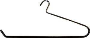 oversized chrome quilt hanger with black nonslip vinyl coating in 22" length x 3/8" thick, box of 10