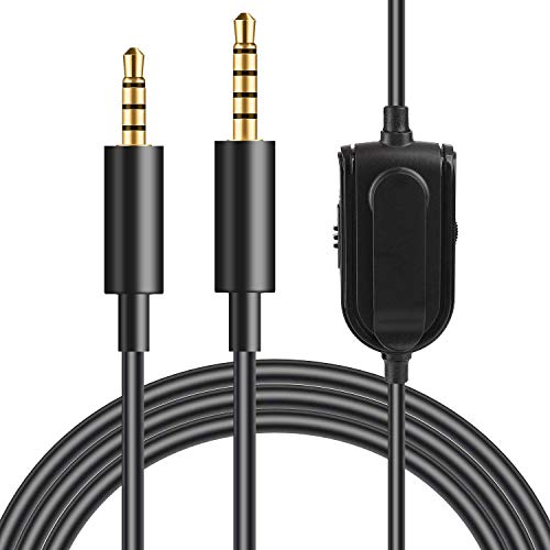 Aimuli A10 A40 Replacement Audio Cable Inline Mute Volume Control for with Microphone Astro A10/A40/A30/A50 Headsets Cord, Xbox One Play Station 4 PS4 Headphone Audio Extension Cable 6.5 Feet