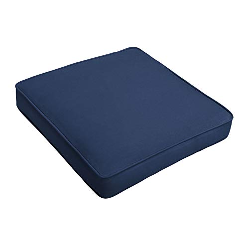 Mozaic Home Sunbrella Canvas Navy Outdoor Cushion, 1 Count (Pack of 1)