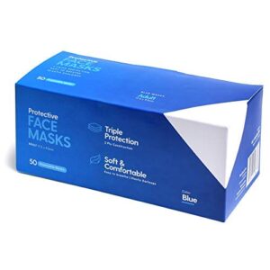 Disposable Face Mask, Breathable Masks (2 x 50 Boxes) 100 count