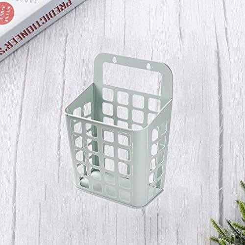 Yardwe Hanging Laundry Hamper Wall Mount Dirty Clothes Basket Foldable Dirty Clothes Sorter Container (Small, Green)