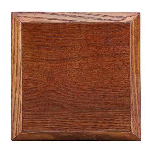 Mavis Laven Food Serving Tray Square Wooden Sushi Dish Food Serving Tray for Restaurant Home Tableware(16.5 * 16.5 * 2cm)