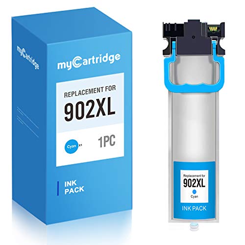 MYCARTRIDGE Remanufactured Ink Pack Replacement for Epson 902 902XL Cyan Work with Workforce Pro WF-C5210 WF-C5290 WF-C5710 WF-C5790 1 Pack (V-Epson902XL-1C)