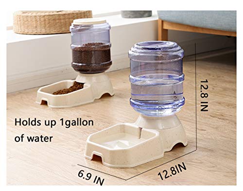 QLING Pet Water Dispenser Automatic for Dogs Cats, 100% BPA-Free, Gravity Refill, Easily Clean, Self Feeding for Small Large Pets Puppy Kitten Rabbit Bunny