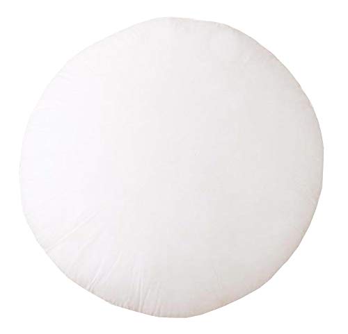 Fennco Styles Polyester Fiber White Pillow Insert - Made in USA (18"X18" Round)