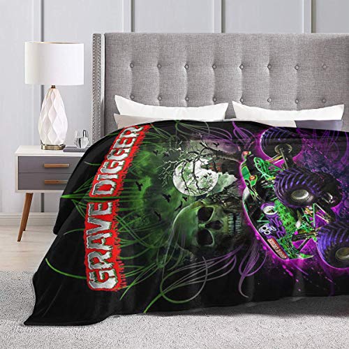 LBHL.H0me5 Flannel Blanket Truck_Grave Super Soft Throw Blanket Fleece Blanket for Bed Sofa 50"x40"