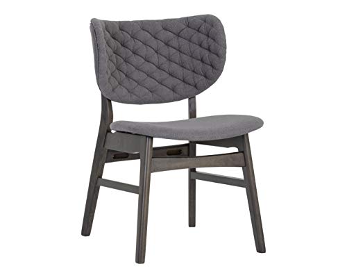 Sunpan Modern Dining Chair, Dark Grey