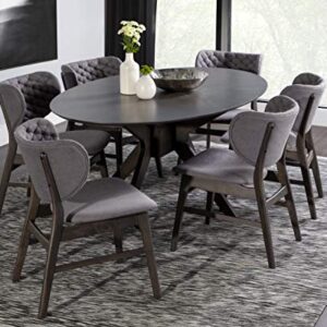 Sunpan Modern Dining Chair, Dark Grey