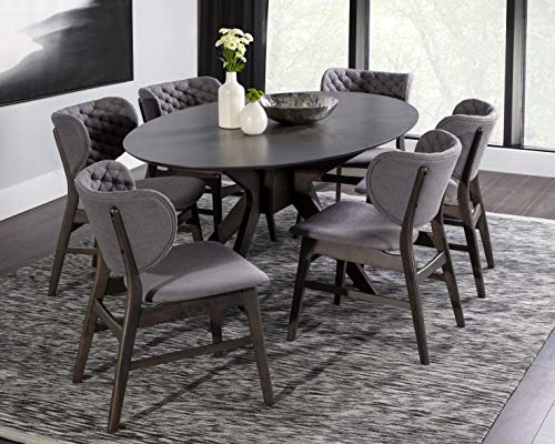 Sunpan Modern Dining Chair, Dark Grey