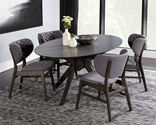 Sunpan Modern Dining Chair, Dark Grey