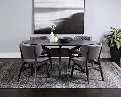 Sunpan Modern Dining Chair, Dark Grey