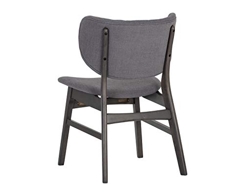 Sunpan Modern Dining Chair, Dark Grey