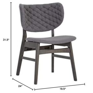 Sunpan Modern Dining Chair, Dark Grey