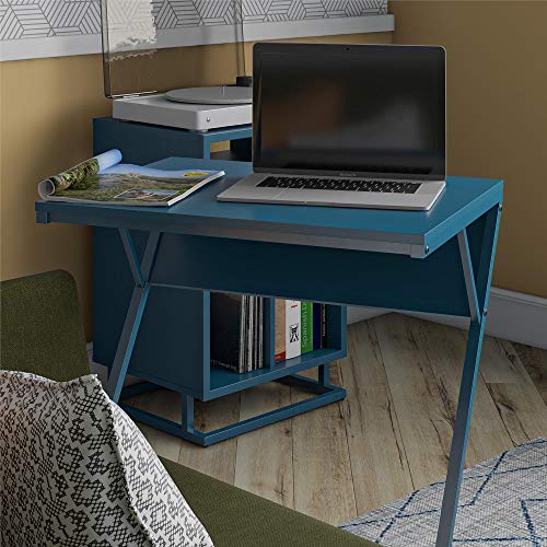 Novogratz Regal Accent, Blue Table/Laptop Desk