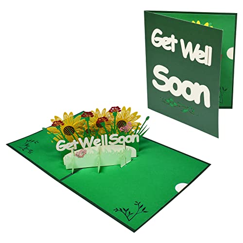 Magic Ants Pop Up Get Well Card, 3D Get Well Pop Up Card, Funny Postcards Pop Up Greeting Card for Patient, Pop Up Sympathy Card with Envelope